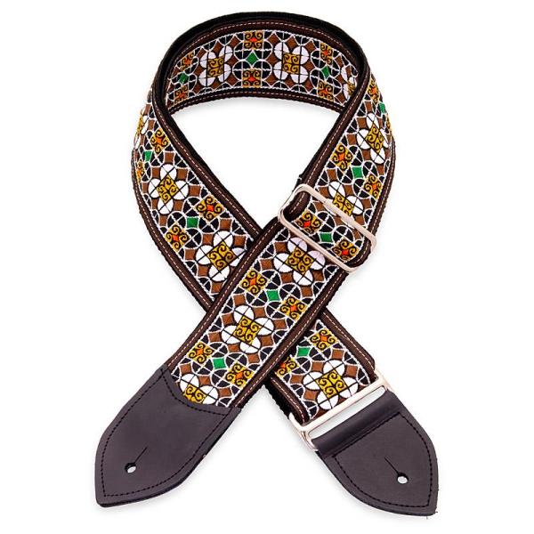 Jodi Head Guitar Straps2.5 Brocade Slider Straps HAYDENブロケード織が幅約6cmのスライダーストラップ。ナイロン裏地付きの*コットンブロケードを使用し、ニッケルメッキ加工されたスチール製...