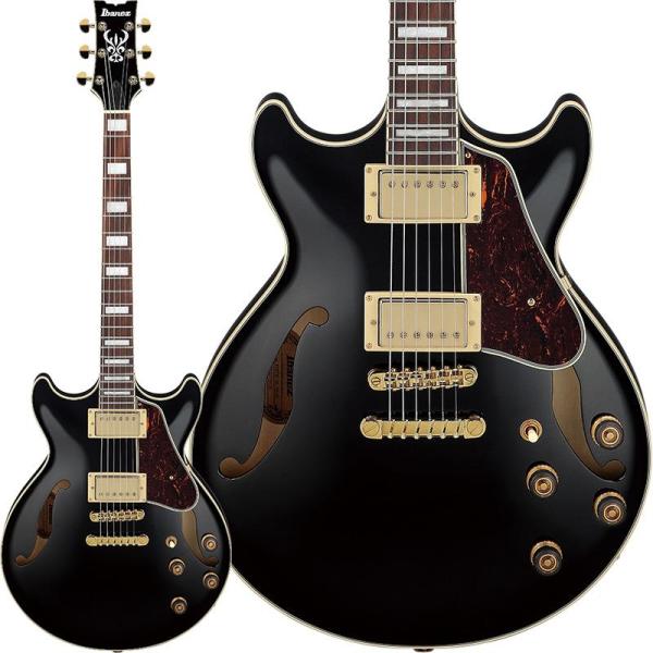 Artcore Semi-Hollow AM73Gブラックカラーにゴールドハードウェアの組み合わせが、クラシカル且つ上品な印象を与える、小ぶりなセミアコ AM 新モデル◆AMボディ・シェイプASよりもやや小振りで抱えやすい、コンパクトなサイ...