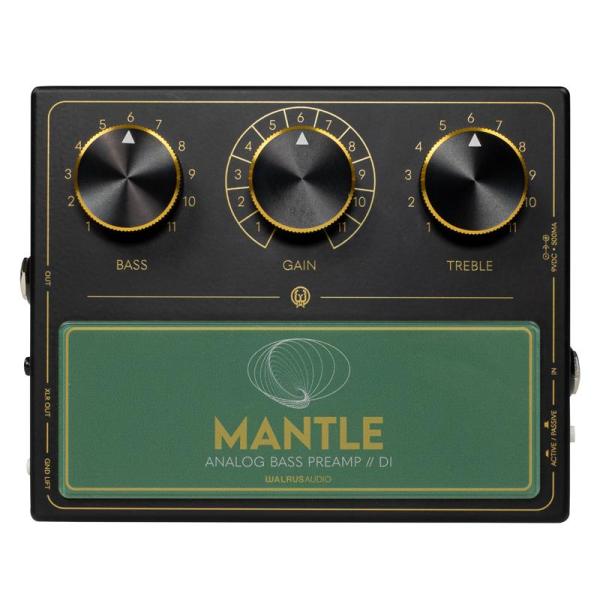 Mantle は、Walrus Audio が手がけるエレクトリックベース専用のプレミアム・アナログ・プリアンプ／DIです。イアン・マーティン・アリソンとの共同開発により誕生し、ベースサウンドに理想的な礎を築きます。ライブステージからレコー...