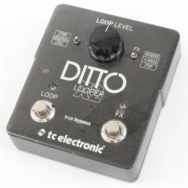 「TC Electronic DITTO X2 LOOPER」の中古品が入荷！●最大5分のループタイム●無制限のオーバーダブ●Undo、Redo機能●USB経由でのループエクスポート/インポート●ステレオ入出力●独立したFXボタン（REVE...