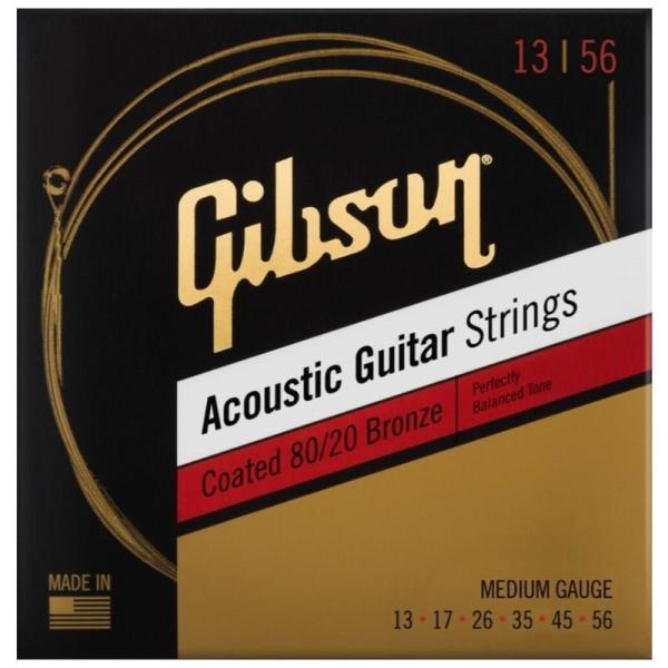 Coated 80/20 Bronze Acoustic Guitar Stringsギブソンの80/20ブロンズ・アコースティックギター弦にコーティング弦が登場！ギブソン・アコースティック・ユーザーなら是非使いたいモデルです。Gauges...