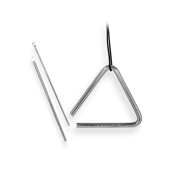 ☆品質、音質ともに世界トップレベルのブランド、LP！☆LP Pro Traiangleは特別な鉄合金で作られ、注意深く仕上げられ、クロムメッキされて、きらめくようなサウンドが得られます。 2種類のストライカーが付属、細い方はデリケートなプレ...