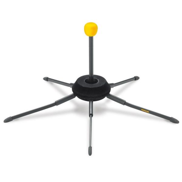 DS410B TRAVLITE TRUMPET STANDTravLite（トラベライト）シリーズは、軽量でコンパクトに折りたため、楽器のベルの中に収納できるシリーズです。DS410Bは、コンパクトに折りたためるトランペット用スタンドです。...