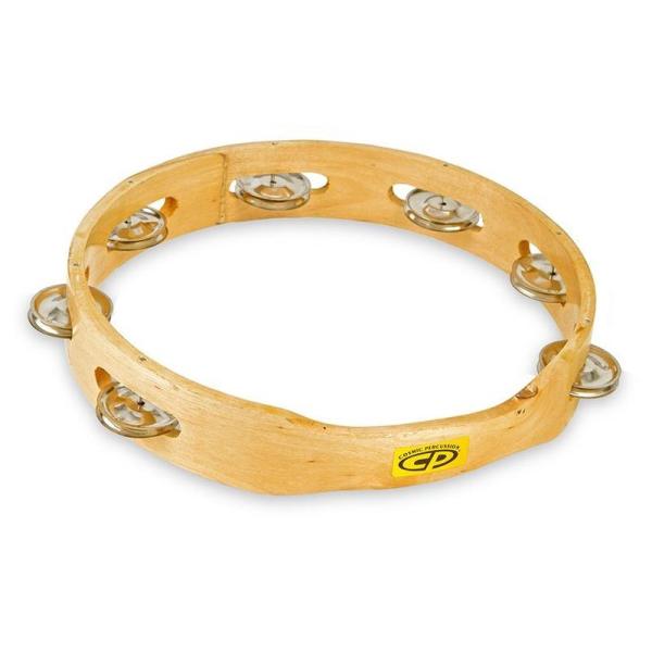 ☆CPタンバリン☆LPのビギナー向けシリーズ、CPシリーズのウッドタンバリンです。非常に軽量で振りやすく、ややローピッチの軽やかなジングルサウンドが特徴です。10インチ(約25cm）ジングル1連   イケベカテゴリ_パーカッション_タンバリ...