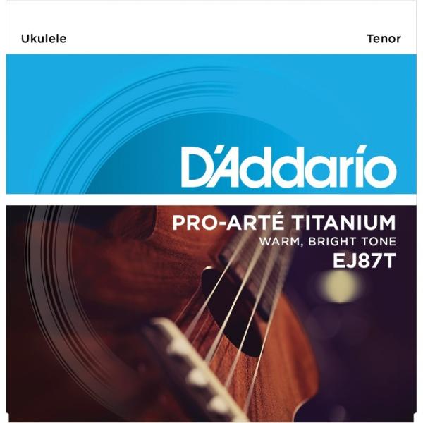 D'AddarioのTitaniumウクレレ弦は、魅力的なトランス・パープルの色合いで研磨された、ナイロン素材と似たスムーズな感触の高密度のモノフィラメントで製作されています。このユニークな素材は、ややブライトながら張りのあるトーンが特徴で...