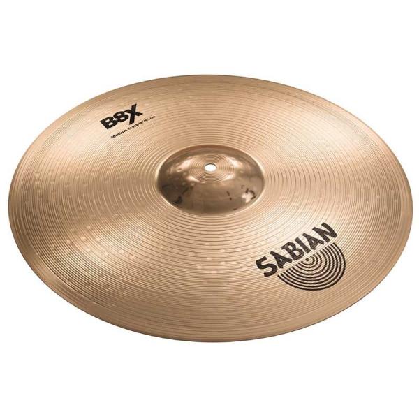 【B8X　〜Bright〜：UNI ROLLED / 92％ Copper + 8％ Tin】シートブロンズシンバルに、レイジングと独特のハンマリングを施したシリーズ。ハイピッチで明るくクリアーなサウンドが特徴。Medium Crash：1...