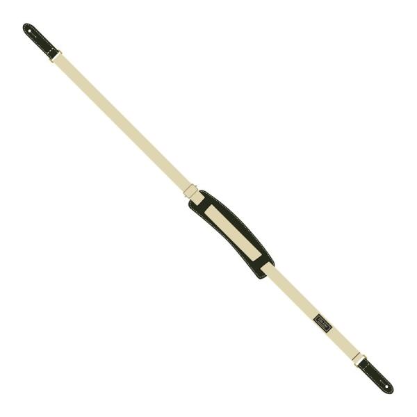 25ミリ幅レトロスタイル・ギターストラップ - レザーエンド手触りの良い25ミリ幅レトロスタイル・ストラップ。耐久性に優れたレザーエンド採用。●レザーエンド/本革●2.5cm幅●長さ調節範囲：100〜155cm(エンドピン穴間を計測)イケベ...