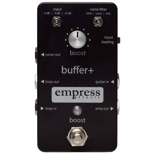 Empress Effectsのbuffer/buffer+はペダルボードの完璧なI/Oインターフェースとして機能し、最高レベルのギター信号が得られるようデザインされています。ギターケーブルの引きまわしによる音質劣化は、ハイエンドなサウンド...