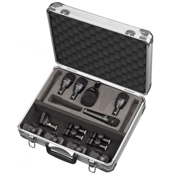 ★ドラム録音用マイクロフォンセットFP5は、ライブステージ用途に最適なマイクロフォンセットです。FP5は、スネアドラム、ボンゴ、ティンバレに適したf5、フロアタム、コンガ、ジャンベ、ティンバレス、木管楽器に適したf2、 キックドラム、カホン...