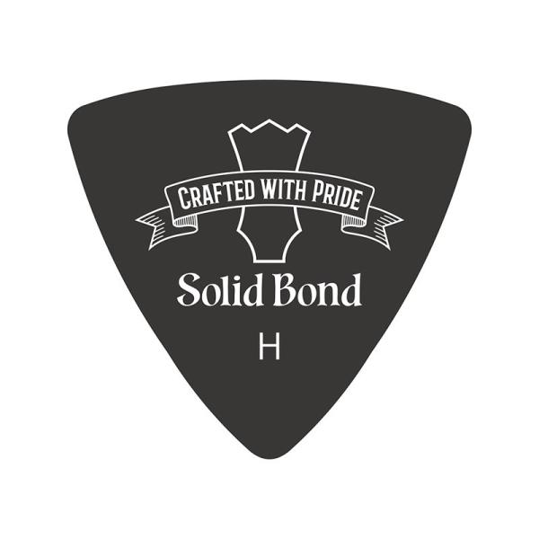 トライアングル・タイプのピックの登場です。PR2 には、「プライドを持ってブランドを構築していく」という意味のCrafted with Prideの文字とSolid Bond のロゴがデザインされています。Shape: TriangleMa...