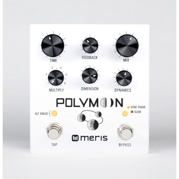 Polymoonはmerisのエンジニア達が欲しい機能を凝縮したディレイペダルです。プロフェッショナルなラックギアを複数接続したような複雑で濃密なサウンドをペダルとしての扱いやすさを保ちつつ、コンパクトなペダル筐体に詰め込んでいます。UNL...