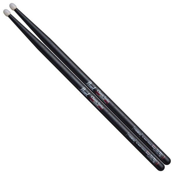 110HBC-N [Classic Series Nylon Tip / Hickory / Black Finish]＜Pearl Drum Sticks Classic Series Nylon Tips＞長年日本の代表的なスティックと...