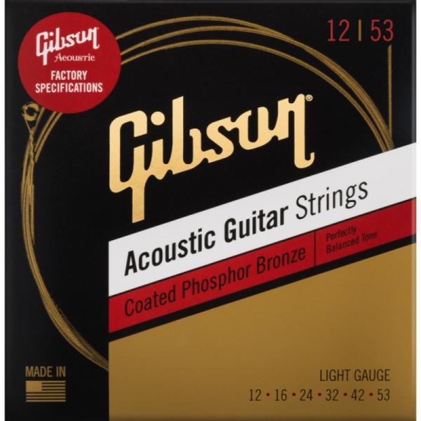 Coated Phosphor Bronze Acoustic Guitar Stringsギブソンのフォスファーブロンズ・アコースティックギター弦にコーティング弦が登場！ギブソン・アコースティック・ユーザーなら是非使いたいモデルです。◆ケ...