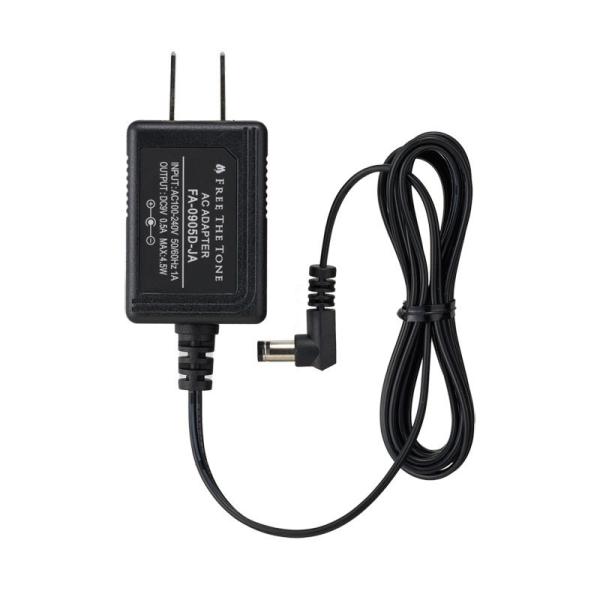 FA-0905D-JA（縦型）「FA-0905D-JA」は、エフェクターやMIDI機器などノイズへの配慮が必要な機器への電源供給のために設計されたACアダプターです。スイッチング電源特有の周波ノイズやハムノイズを軽減するためのフィルター回路...