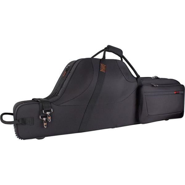 // Protec Baritone Sax Case PRO PAC PB311CT //非常に耐久性の高い1680バリスティックナイロンの外装に、軽量で衝撃を吸収する木製フレームに柔らかなクッションとベロアの裏地がついた内装です。ネック...