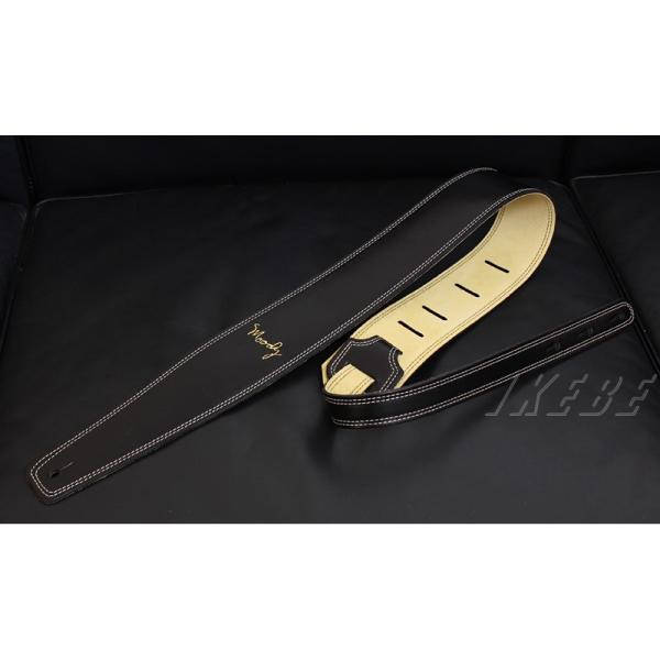 高級感と使い易さを両立させたストラップとして大人気のムーディーストラップ！ジョン・メイヤー、ジョーン・ジェット、ジョー・ボナマサ、ビリー・シーン、リッチー・コッツエン等が愛用するムーディーストラップ！！最高級の本皮を丁寧にダブルステッチで仕...