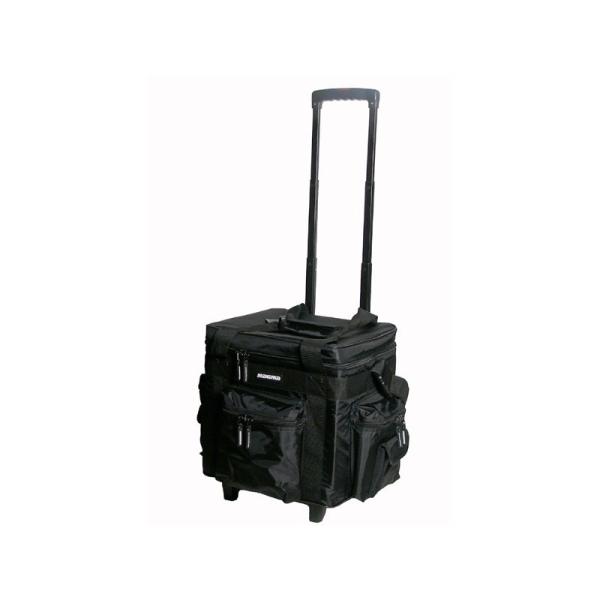 ★大量のLPレコードを運搬するキャリーカート付属レコードバッグ★MAGMA LP-BAG100 Trolleyは運搬に便利なキャリーカートが付属したレコードバッグです。本体には大型のポケットが装備されておりますのでヘッドホンやカートリッジな...