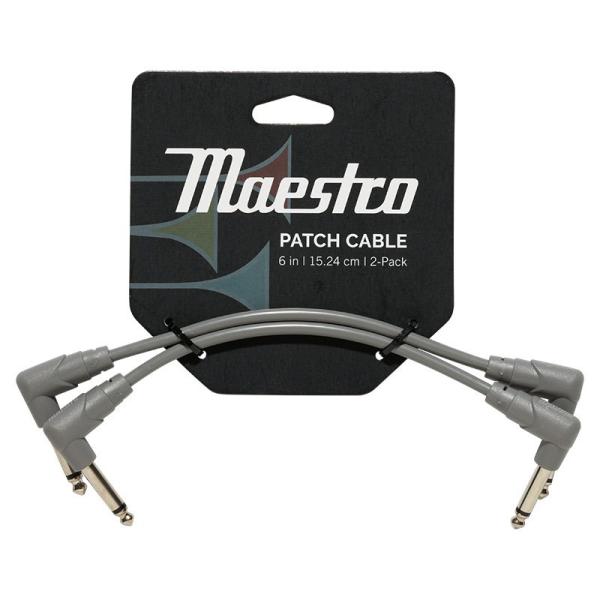Maestro 6 inch Patch Cablesは、エフェクトペダルやその他のスイッチシステムを接続するのに最適な長さであり、ケーブル容量のトーンを奪う影響を受けることなく信号を損なわずに伝送します。高品質な低容量の導体のみを使用し、...