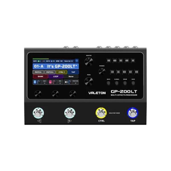 GP-200の技術を基に、Valetonはその後継機のLiteバージョン「GP-200LT」を提供します。4つのフットスイッチ、豊富なI/Oオプション、大型カラーディスプレイ、使いやすいボタンとノブ、さらに11種類の自由に配置可能なエフェク...