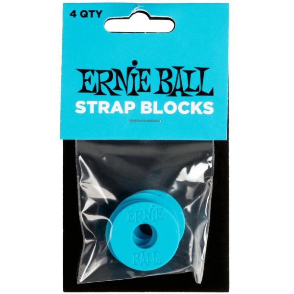 ERNIE BALL STRAP BLOCKS (4枚入り)Ernie Ballのロゴ入りラバー・ストラップ・ブロックを使用すると、楽器本体とストラップをしっかりと固定できます。多くのストラップ・ピンの種類に適応するので、ギターをカスタマイ...