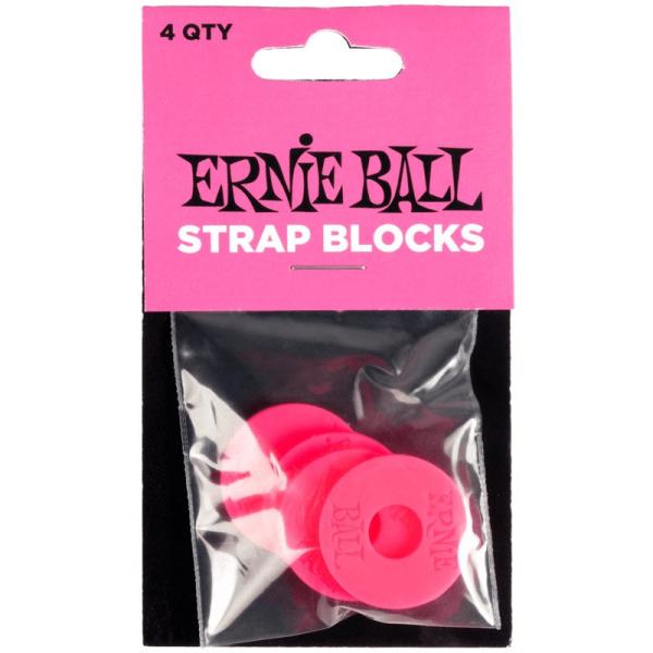 ERNIE BALL STRAP BLOCKS (4枚入り)Ernie Ballのロゴ入りラバー・ストラップ・ブロックを使用すると、楽器本体とストラップをしっかりと固定できます。多くのストラップ・ピンの種類に適応するので、ギターをカスタマイ...
