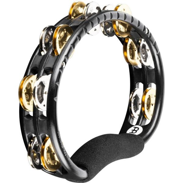 Recoeding-Combo Hand Held ABS TAMBOURINENickel Plated SteelとSolid Brassのジングルがミックスでセットアップされた、ABSフレームのハンドヘルドタンバリンに、リクエストの多...