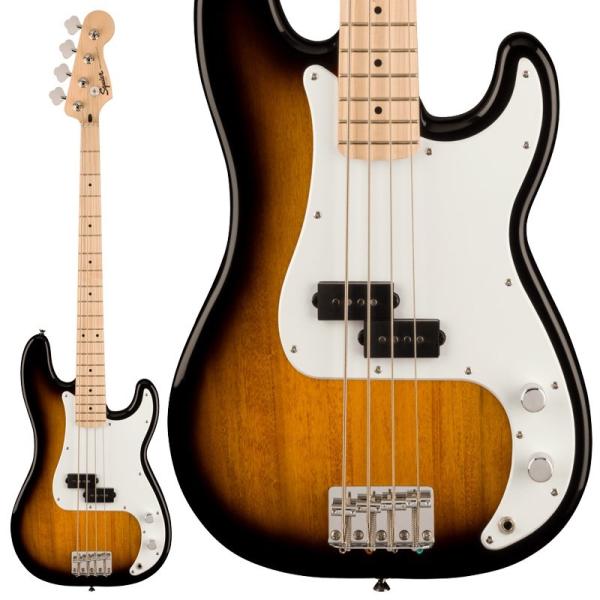 Squier Sonic(TM) Precision Bass(R) なら、時間を飛び越えるようなスピードで、どんな音楽でもすぐにベースを始めることができます。象徴的なフェンダースタイル、そして刺激的なトーンをあらゆるプレーヤーにお届けしま...