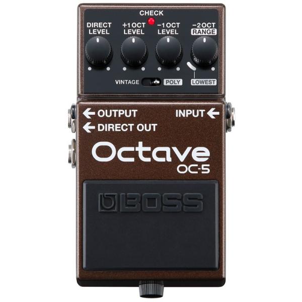 オクターブ・ペダルのニュー・スタンダードOC-5はBOSS伝統のオクターブ・サウンドと最新のトラッキング技術を融合することで完成した、オクターブ・ペダルの決定版です。VINTAGE モードでは1982 年に誕生したモノフォニック・オクターブ...