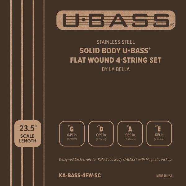 Solid Body U-BASS(R) Strings by La Bellaは、マグネットピックアップを搭載したKALA Solid Body U-BASS(R)専用設計の弦です。Flat Wound弦のKA-BASS-4FW-SCはス...