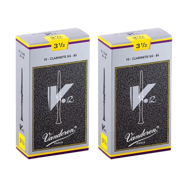 //バンドレン B♭クラリネット用リード V12//特定サイズの選ばれたケーンから作り出されたV12リードは、ヒールが厚めで、パレットを長めにカットし、トラディショナルよりもわずかに厚めのティップをしています。パレットが長めということは、よ...