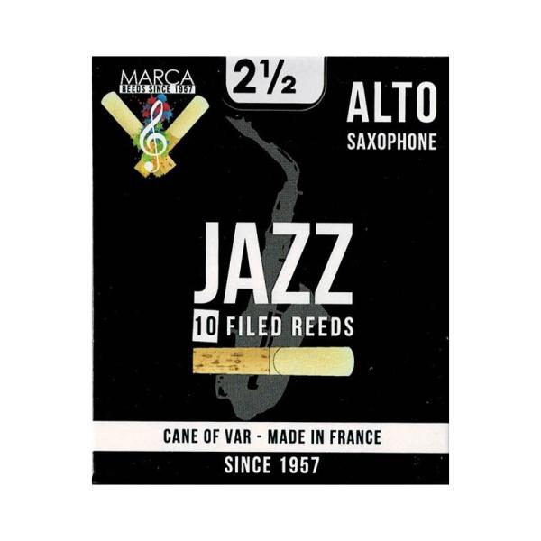 // MARKA JAZZ for Alto Sax //マーカの中で一番柔らかいリードです。フレンチカットの程よいコシと明るい音色で、バランスの取れたサウンドが得られます。更に柔軟性が加わりニュアンスが出し易く、他のマーカのリード同様に高...