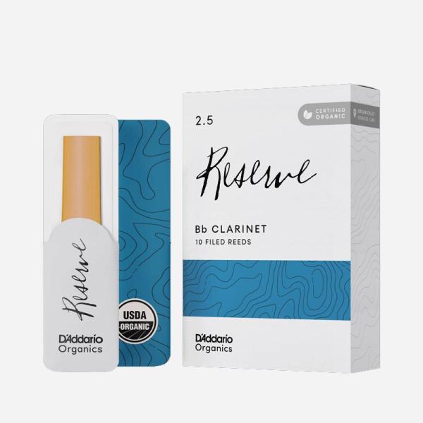 // D'Addario Woodwinds Organic Reserve Standard for Bb Clarinet //-----USDAオーガニック認証(※)に伴い、「パッケージ・デザイン」「紙製リード・ホルダー入（個別密封包...