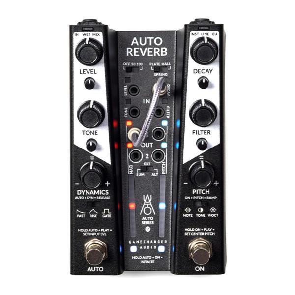■AUTO REVERB - クラシックなペダル・デザインとモジュラー・シンセシスの世界を融合するAUTOシリーズクラシックなペダル・デザインとモジュラー・シンセシスの世界を融合するAUTOシリーズは、オーディオ・プロセッシングの進化という...