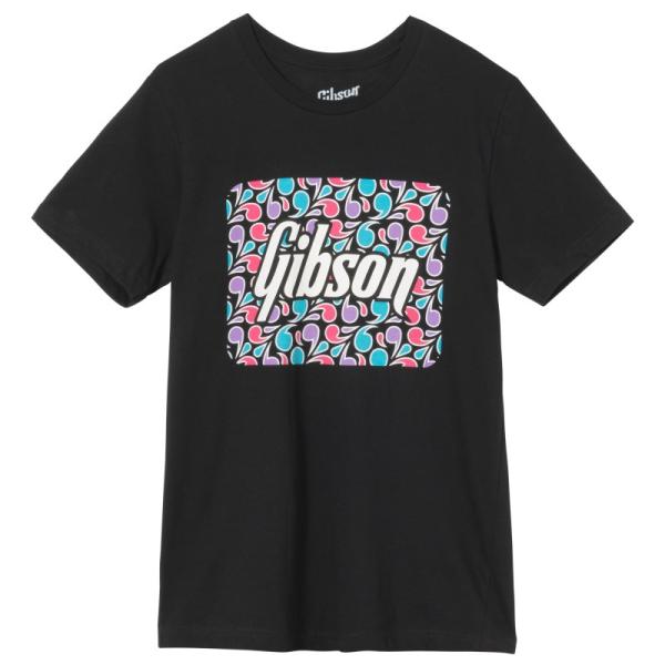 この着心地の良い黒のTシャツは、60年代から70年代にかけて有名になったフローラル ギブソンロゴを芸術的にアレンジしたものです。・コットン：100%・ユニセックスサイズ：XLイケベカテゴリ_楽器アクセサリ_アパレル_Tシャツ_Gibson_...