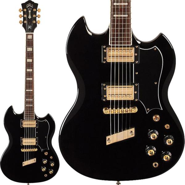 Guild Signature Artist Series POLARA KIM THAYILマホガニーのボディ&amp;ネックと70年代のGuildの特徴を持つヘッドストックで装飾された Polara Kim Thayil は、キムが所有...