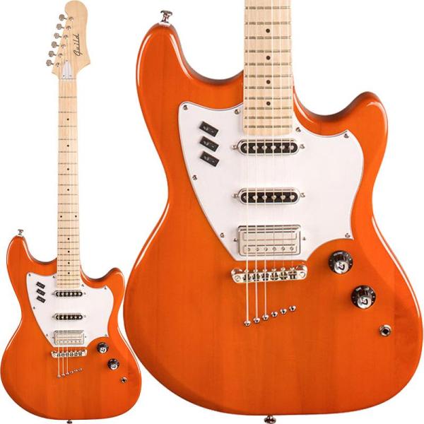 Guild SURFLINER◆ビンテージにインスパイアされたオフセット・デザインのエレクトリックギターGuildのビンテージ製品の個性的なシェイプや歴史に影響を受けて開発された、まったく新しいGuild Surflinerは、クラシックな...