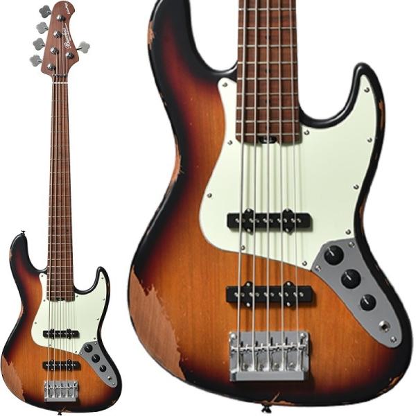 上位機種WOODLINEの系譜を次ぐBacchus Global seriesのヴィンテージの風合いを感じる「エイジドフィニッシュ」5弦モデル！本機は一本一本手作業で行われるボディのエイジド加工により、自然な経年変化を再現しています。一般的...