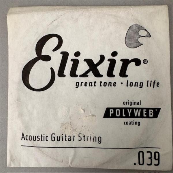 エリクサーのアコギ用バラ弦です。ゲージは039（POLYWEB BRONZE）になります。※パッケージデザインの変更に関しまして※2025年7月以降順次新デザインへと切り替わっており、一定期間においては新旧デザインが混在する可能性がございま...