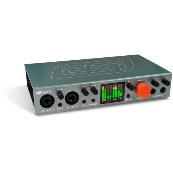 24 bit/192 kHz対応4イン/4アウト・プロフェッショナルUSB-Cオーディオインターフェース！Amber i4は、24 bit/192 kHz対応のUSB-Cプロフェッショナル・オーディオインターフェースで、高品位なオーディオチ...