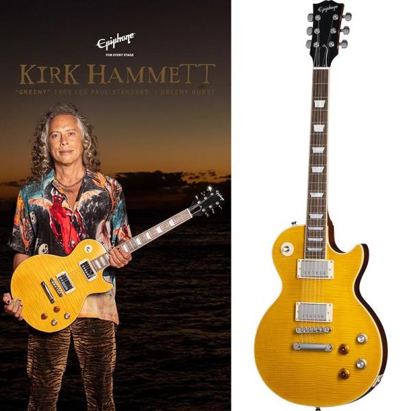 新品チョイキズ特価品！！Kirk Hammett Greeny 1959 Les Paul Standard， Greeny Burstグリーニーの物語は謎に包まれていますが、これほどまでに有名なギターはあまり存在しないのではないでしょうか...