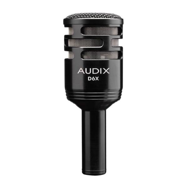 【製品の特長】Audix D6X は、米国のAudix本社で設計・組み立て・検査を実施された、キックドラム用ダイナミックマイクです。AUDIX のアイコニックなマイクの1つであるD6がより高機能になって新登場です。軽量、コンパクト、そして位...