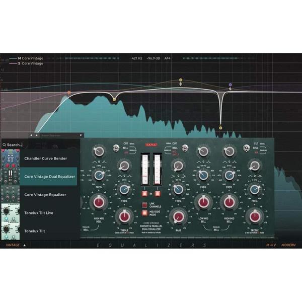 モダンなワークフローとビンテージトーンの完璧な融合！カラフルでドラッグ可能なカーブ、ダイナミックバンド、個別のチャンネルコントロール、高度に最適化されたCPU、そして望む限りのあらゆる機能…そしてそれ以上。Equalizersは、隠されたス...