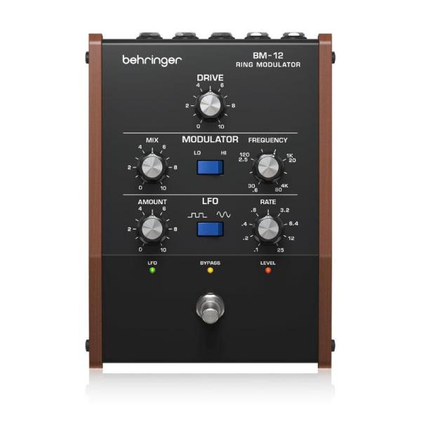 ■ベルのようなトーンとLFO モジュレーションを備えたビンテージスタイルのリングモジュレーターペダルBM-12 RING MODULATORは90年代の伝説的なMoog MF-102の回路を完璧に再現したアナログリングモジュレーターペダルで...