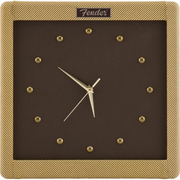 Fender(TM) Tweed Wall Clockは、伝説的なヴィンテージアンプの雰囲気をテーマにした壁がけ時計です。Fenderアンプを象徴するクラシックなツイード生地で包まれたこの時計は、フェンダーの伝統あるスタイリングとスピリット...