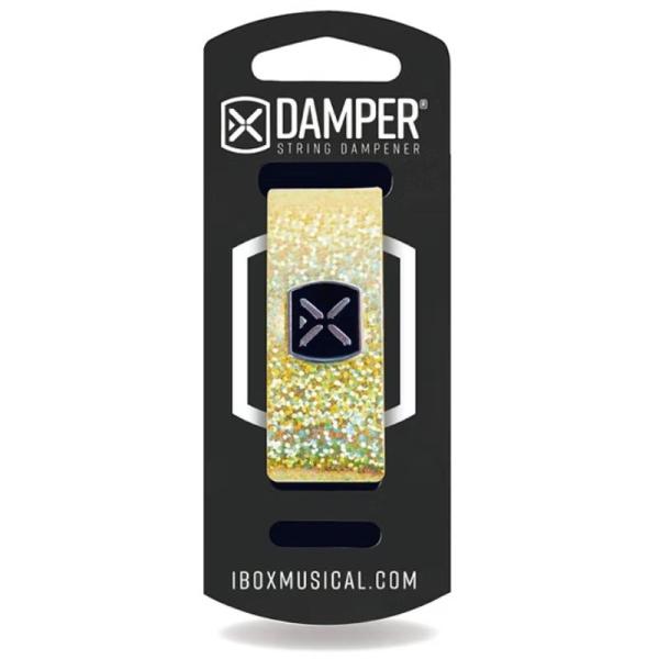 ライブ・パフォーマンスやスタジオ・レコーディングに最適な、プロ仕様の楽器用ストリング・ダンパー。・SM(スモール)：6弦エレキギター、6弦アコースティックギター、4弦ベース、ウクレレ用・ホログラフィックゴールデン・レザーイケベカテゴリ_楽器...