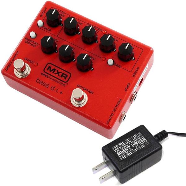お買い得な9Vアダプターセット！シールドケーブルさえあれば、手にしてすぐに使えます！【MXR/M80 BASS D.I.+ Vermillion [Ikebe 50th Anniversary Special Edition] 】【イケベ楽...