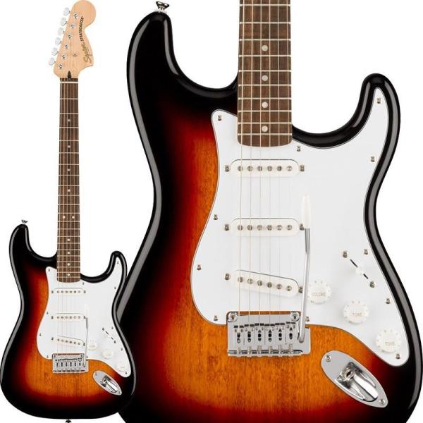 Squier Affinity Series Stratocasterは、伝統的なFenderファミリーへの入り口として、伝説的なデザインと典型的なトーンを備えたギターです。このStratocasterは、薄くて軽量なボディ、スリムで快適な...