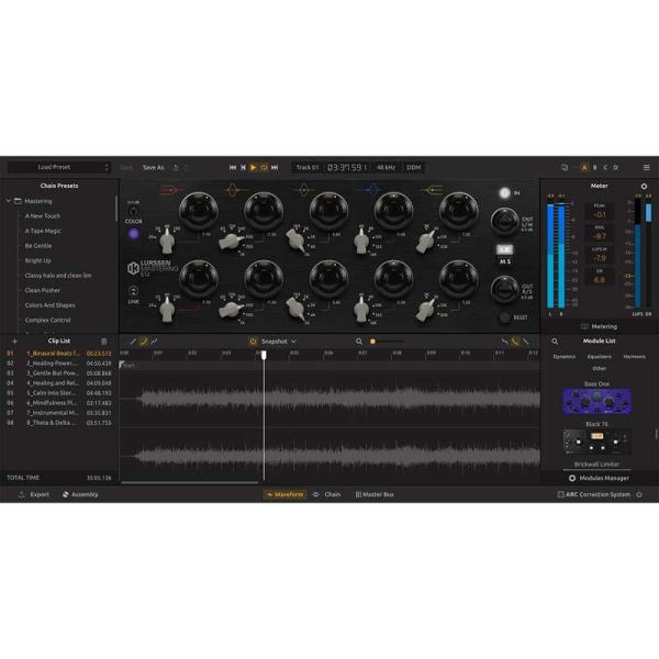 ミキシングとマスタリングの最強バランスバンドルセット！Lurssen Mastering Suiteは、Lurssen Mastering Consoleと、T-RackS Lurssen Mastering EQがバンドルされたオトクなバ...