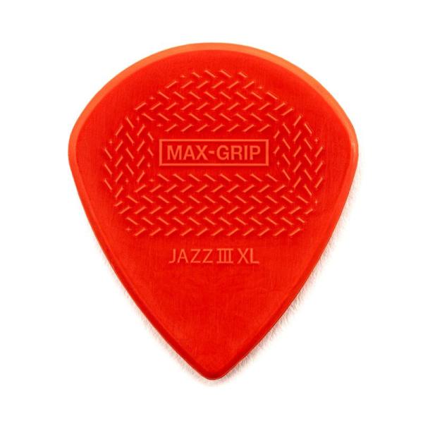 Max-Grip Jazz III XLは、定番ピックであるJazz IIIに、高いグリップ力を発揮する「マックスグリップ・テクノロジー」を組み合わせたモデルです。さらに、通常のJazz IIIよりも一回り大きい「XLサイズ」を採用すること...