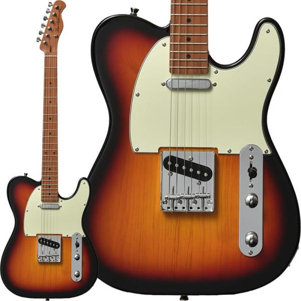 Bacchus Universe Series◆ROASTED MAPLE シリーズローステッドメイプルとはメイプルを高温で加熱処理して材の中の水分や油分を揮発させることにより剛性を高めた材。ネックに使用されるとその効果は安定性だけでなくサ...